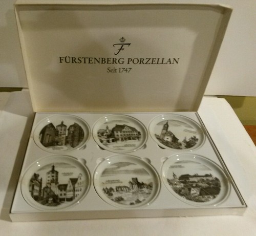 Furstenberg Porzellan Gunzberg West Germany lot 6 saucer porcelain NOS ...