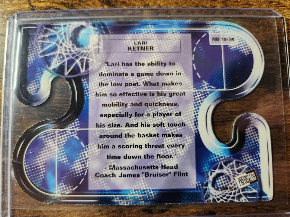 1999 Press Pass Lari Ketner Net Burner Rookie RC Die-Cut #NB 19 UMass ...