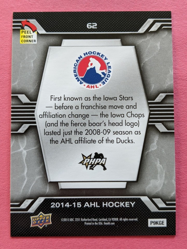 2014-15 AHL HOCKEY-LOGO STICKERS-VINTAGE-IOWA CHOPS-VERY RARE!! | eBay