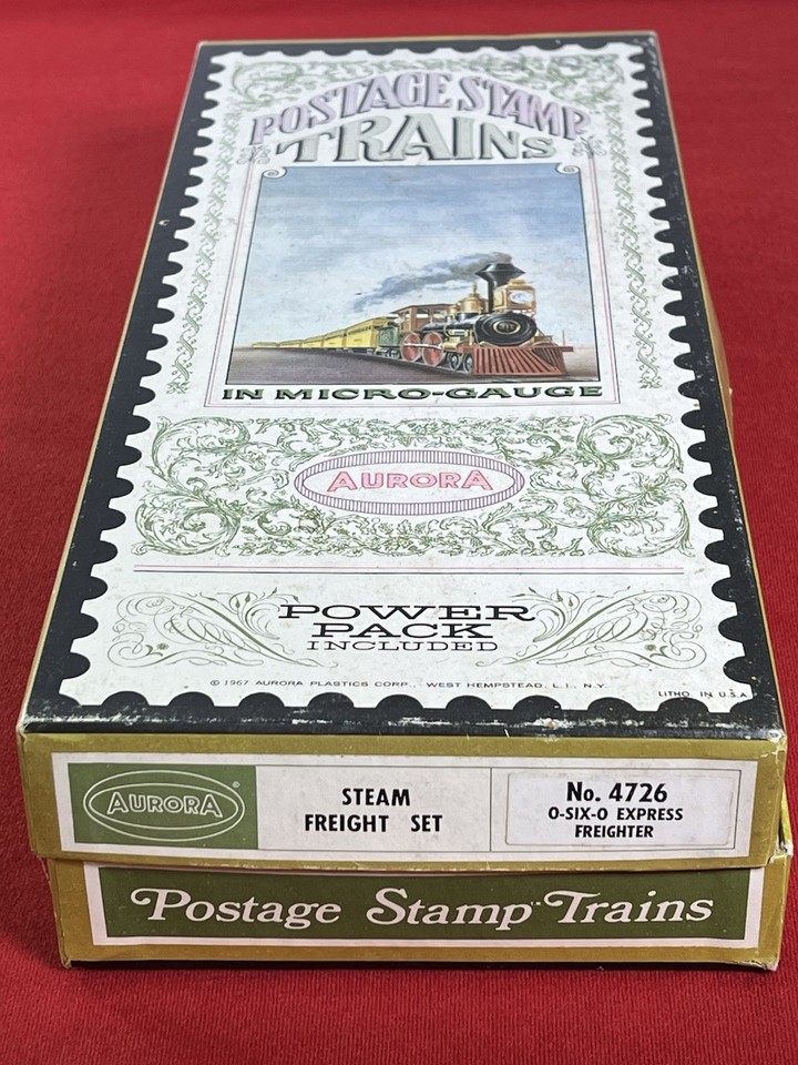Aurora N-Scale 4726 Postage Stamp 0-6-0 Express Freighter Steam Freight ...