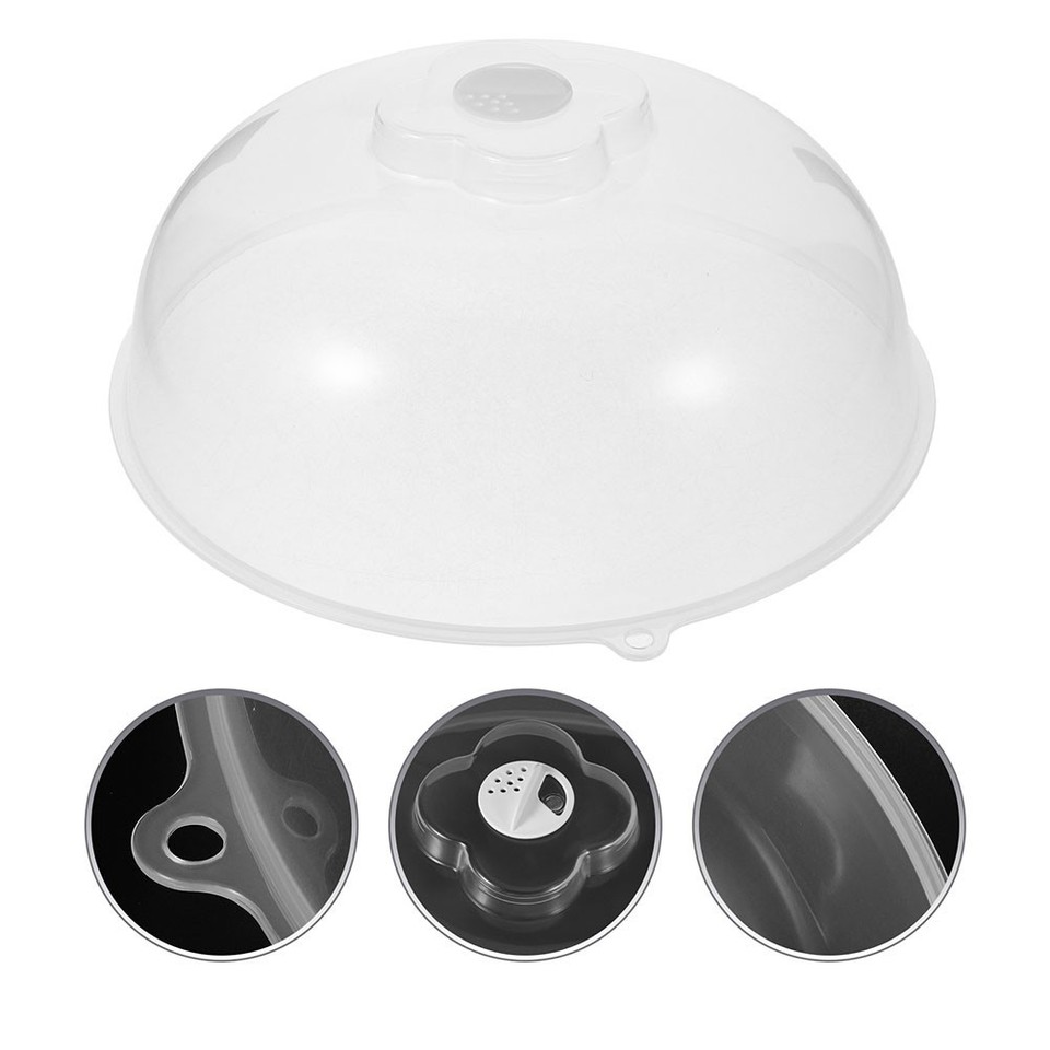 Microwave Food Plate Dish Cover Food Cover Ventilated Microwave Dish ...