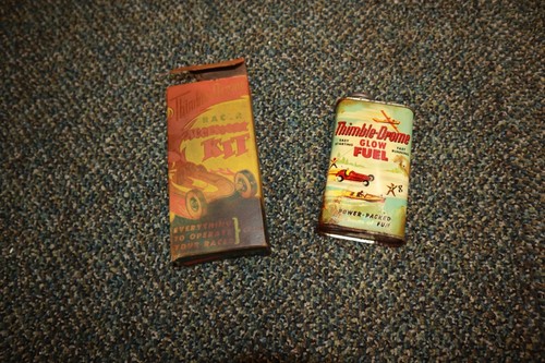 Vintage COX Thimble Drome Empty Glow Fuel Tin in Accessories Kit Box | eBay