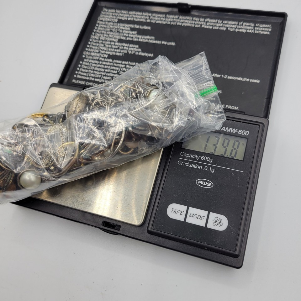Sterling Silver Scrap 925, 139 Grams Total Weight, Broken, Wearable ...