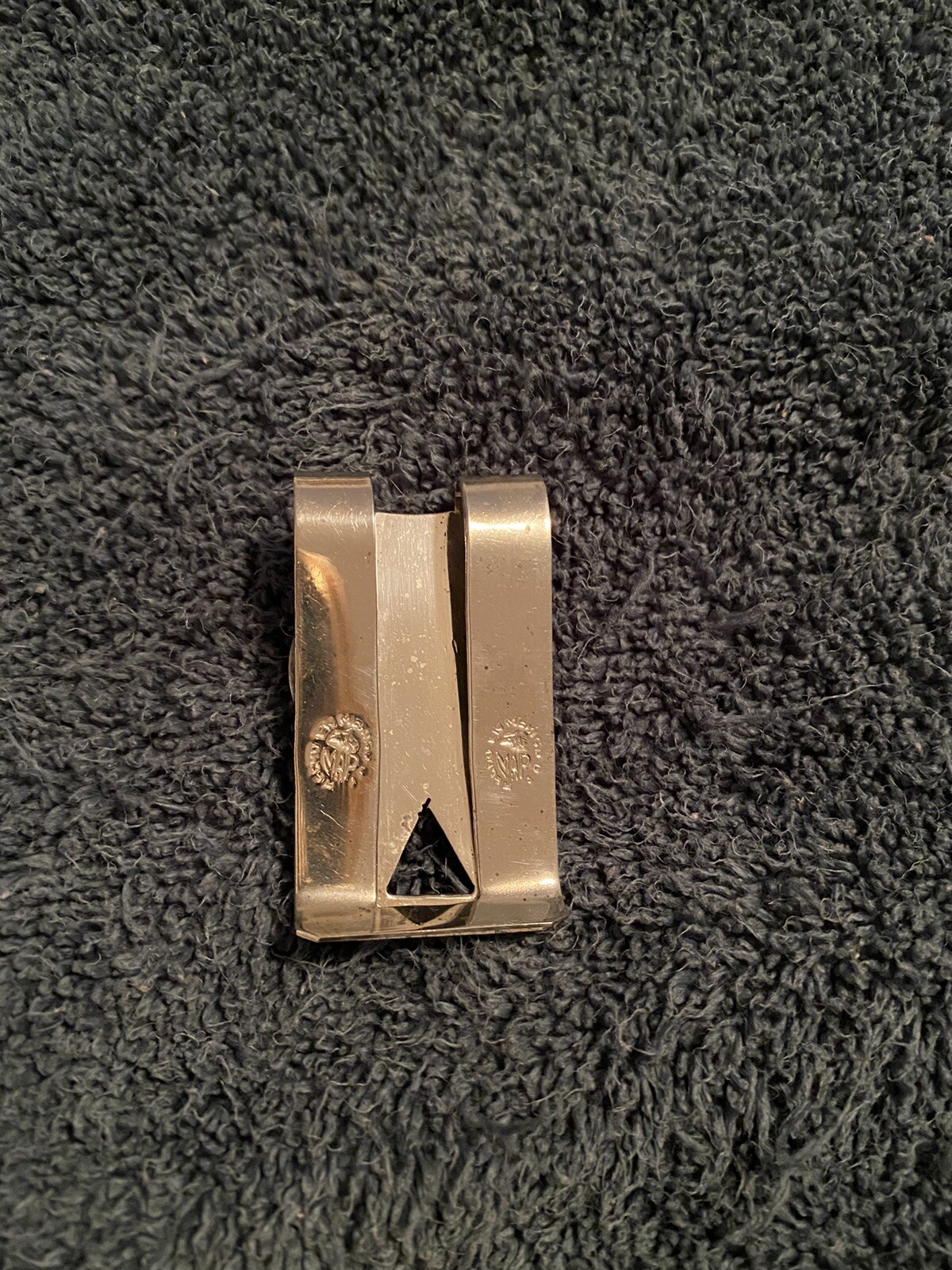 Money Clip Silver MAP Hecho En Mexico Round Aztec Head Abalone Stone ...