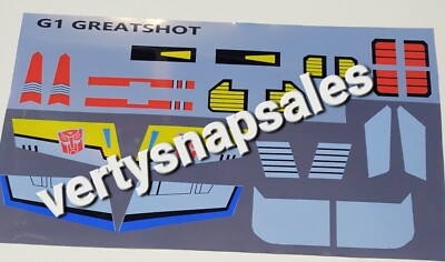Transformers G1 Repro Stickers For G1 GREATSHOT | eBay
