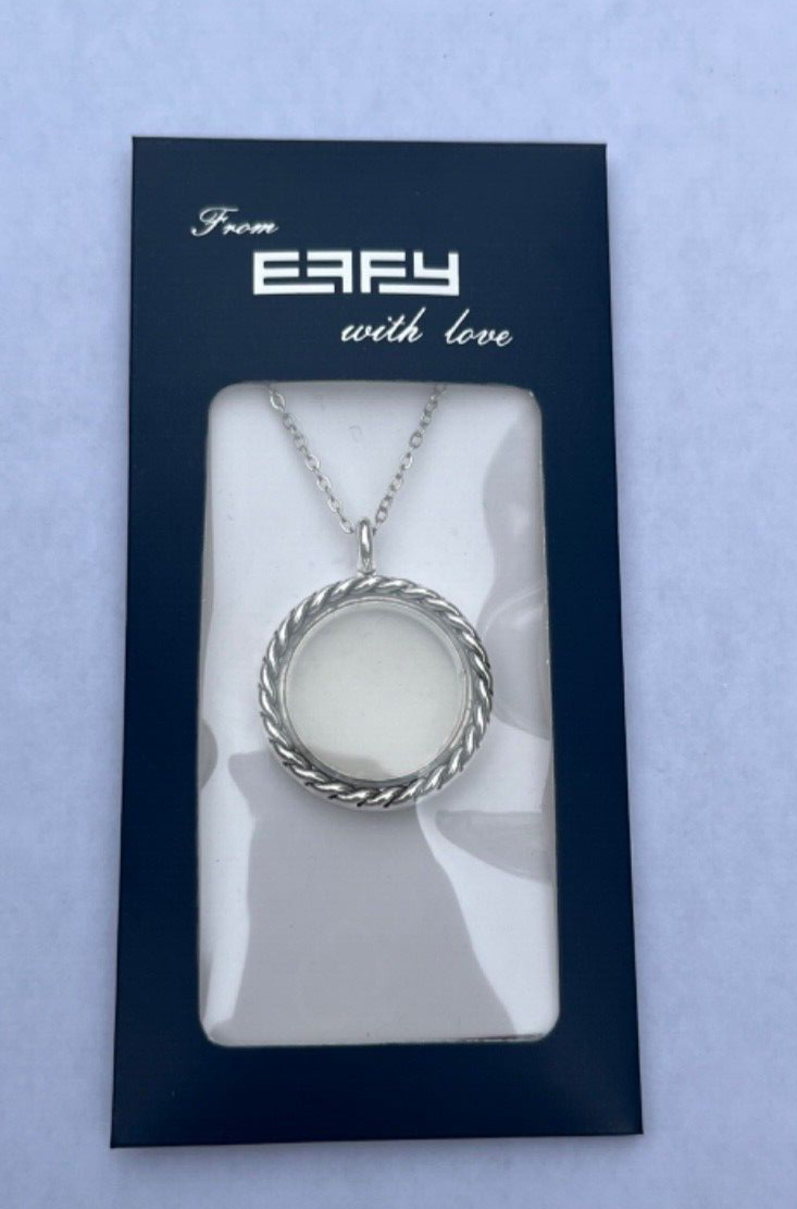 NEW EFFY From Effy With Love Silver Effect 12” Chain with Locket ...
