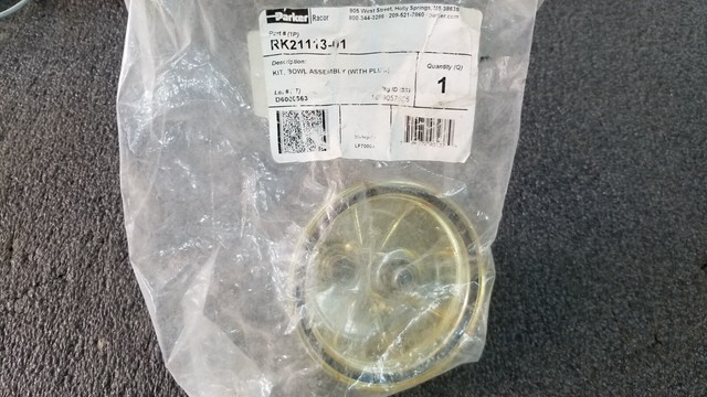 Parker Racor RK21113-01 Bowl Drain Kit 400 Series 9/16 Plug Non Heated ...