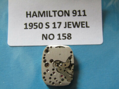 HAMILTON 911 manual wind Vintage watch Movement c1950s 17 Jewels lot ...