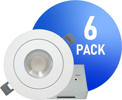 RS 4Inch 3CCT Eyeball Gimbal LED Recessed Light, 10W, up to 800LM ...