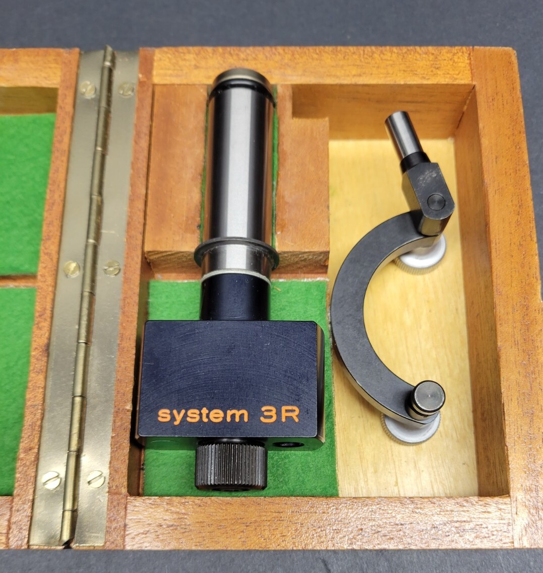 System 3r Dial Mini Indicating Spindle 3r-3.321-2 Center Hole Measuring ...