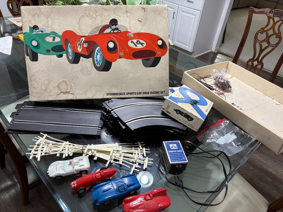 STROMBECKER SLOT CAR SET with 4 CARS, Vintage 1960's | eBay