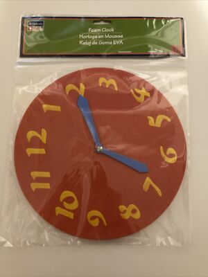 1* Foam Number Clock Time Puzzle Kids Children Baby Learning ...