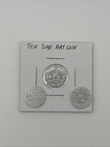 Lot Of 3 Thin Dime Play Coin | eBay