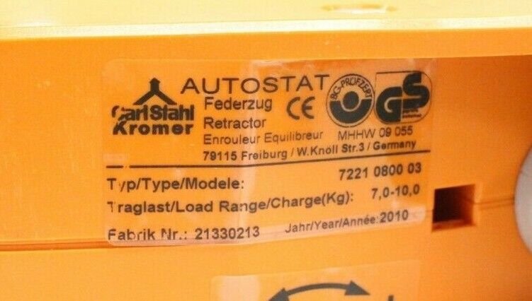 AUTOSTAT Federzug Typ 7221 0800/3 Tragfähigkeit 7 kg bis 10 kg | eBay