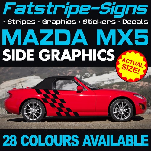 to fit MAZDA MX5 GRAPHICS DECALS STICKERS STRIPES CAR VINYL EUNOS ...