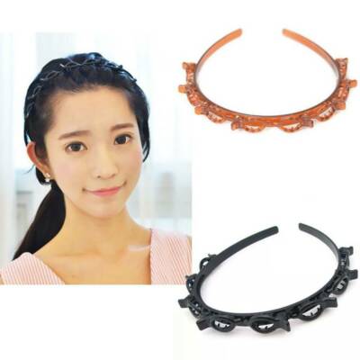 Women Hair Accessories Twist Clip Headband with Toothed Headband Braid ...