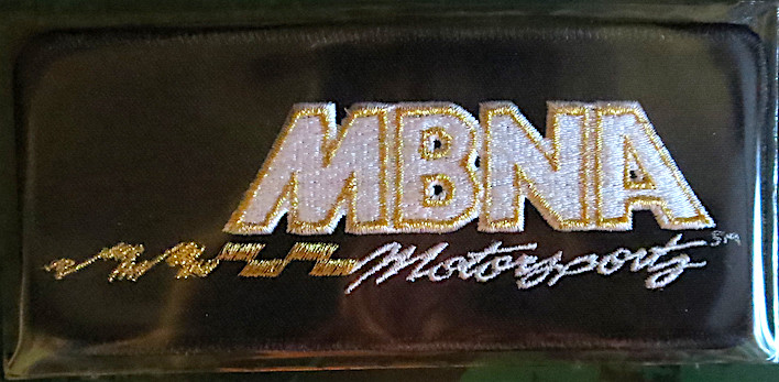 MBNA MOTORSPORTS Willabee & Ward WARD BURTON NASCAR RACING TEAM PATCH ...