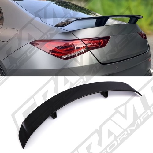 REAR SPOILER CLA 45S STYLE BOOT WING GLOSS BLACK LIP FOR MERCEDES CLA ...