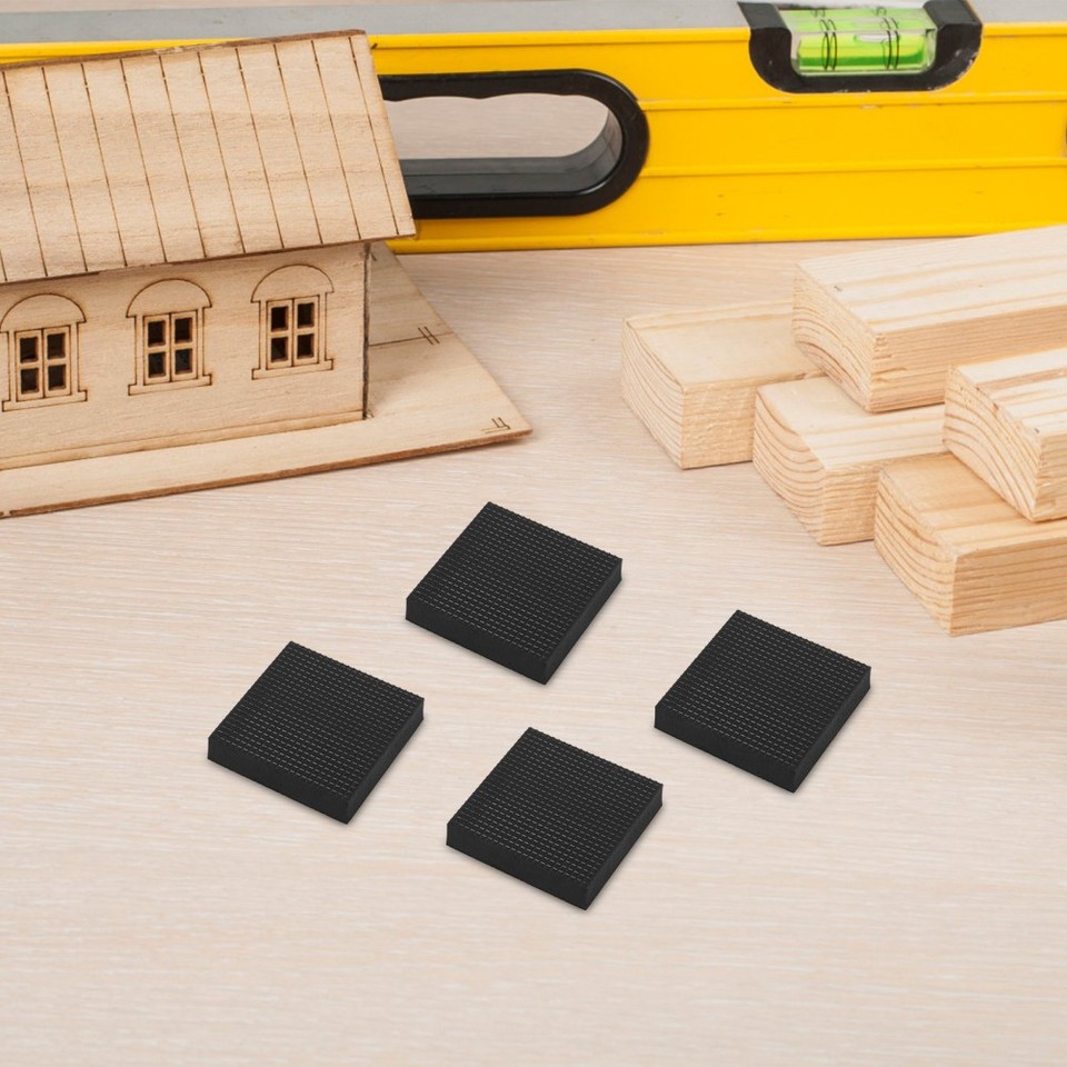 4 Pcs Rubber Anti-vibration Pad Isolation Pads Shock Absorbing Mat ...