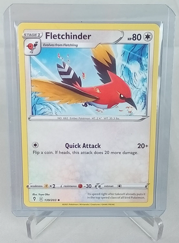 Fletchinder Hp 80 Uncommon #139 Pokémon Card 2021 | eBay