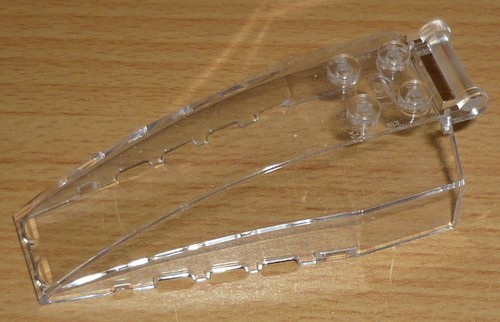 LEGO Windshield 8x4x2 with 4 Studs and Handle in Clear White | eBay