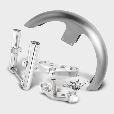 HHI Hawg Halters Kit# 2 X23 Raked 49mm Triple Tree Front End Builders ...