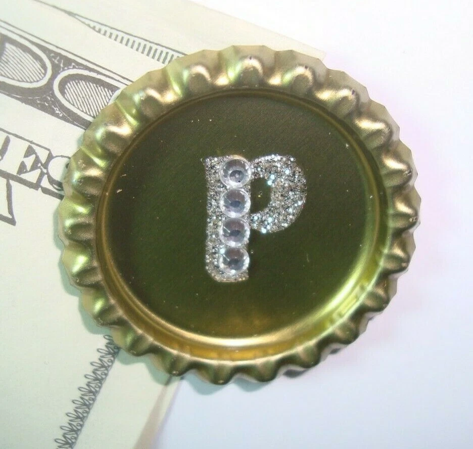 Bottle Cap Initial