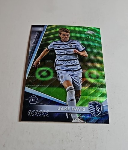 2024 Topps Chrome Mls - Jake Davis #40 Neon Green Refractor /99 (RC ...