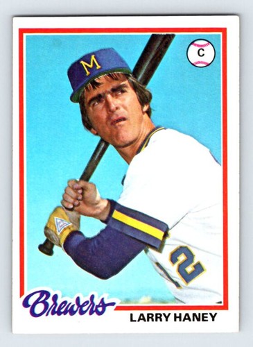 LARRY HANEY Milwaukee Brewers 1978 Topps Baseball Card B215 | eBay