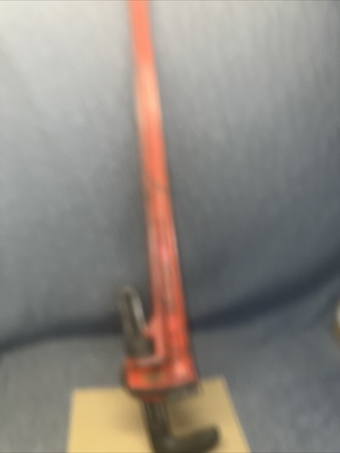 Genuine Ridgid 48" Pipe Wrench 4 foot RIDGID Straight PIPE WRENCH EUC ...