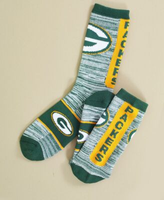 NEW MEN'S NFL ATHLETIC CREW SOCKS (SHOE SIZE 8-13) ~~ GREEN BAY PACKERS ...