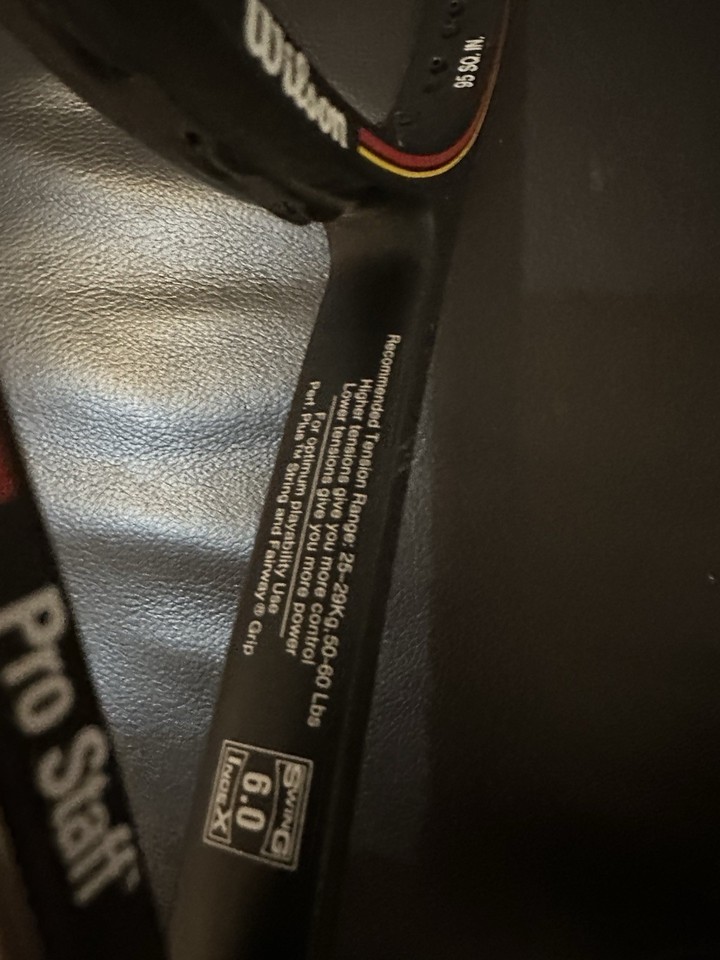 WILSON PRO STAFF ORIGINAL 6.0 MIDPLUS 95 TENNIS RACQUET 4 3/8 | eBay