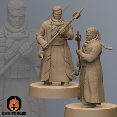 Star Wars Legion Tusken Raider Without Mask Miniature 3D Printed Resin ...