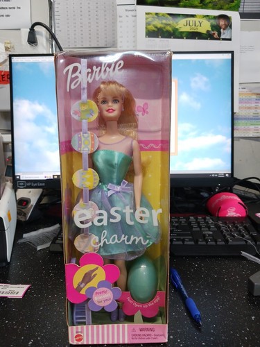 2001 Easter Charm Barbie Puppe - Special Edition / Mattel 53365 / NrfB ...