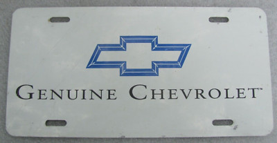 VINTAGE CHEVY VANITY LICENSE PLATE GENUINE CHEVROLET BOWTIE EMBLEM OEM ...