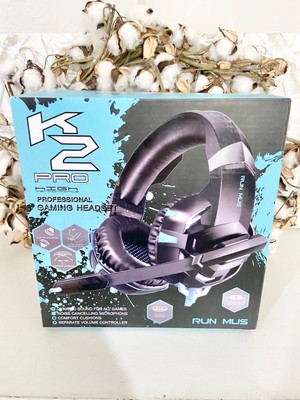 Run Mus K2 Pro High Performance Professional Gaming Headset PS4 Xbox PC ...