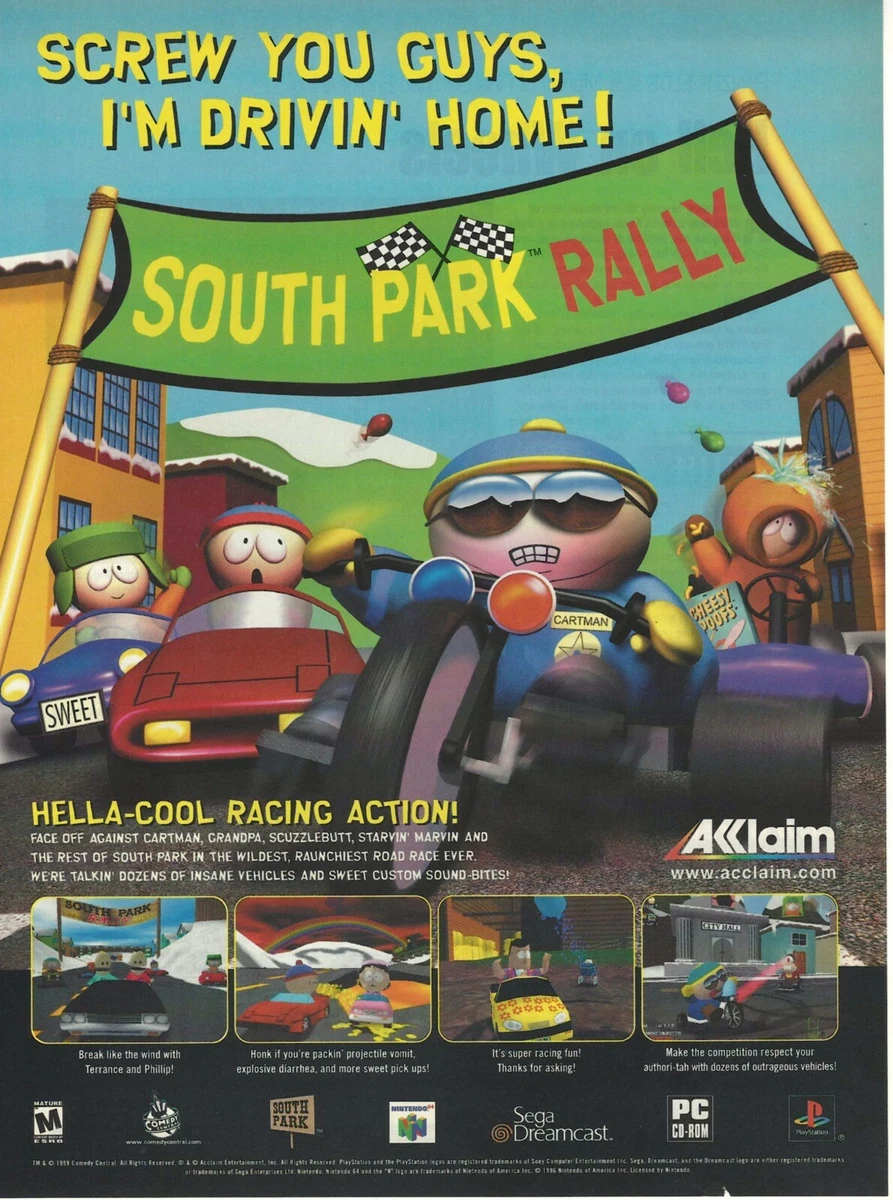 fast worldwide delivery 14 South Park Rally For Playstation 1