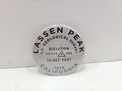 Lassen Volcanic National Park US Geological Survey Benchmark Magnet ...