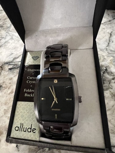 Men's Black Allude Diamond Watch, Needs Battery. Selling As Found | eBay