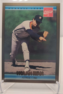 1992 Donruss Coca-Cola Coke #17 NOLAN RYAN Houston Astros baseball card ...