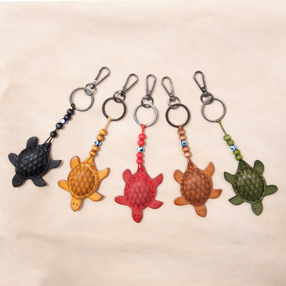 Leather Elephant Keychain, Charm for Women's Purse & Bags | Handmade ...