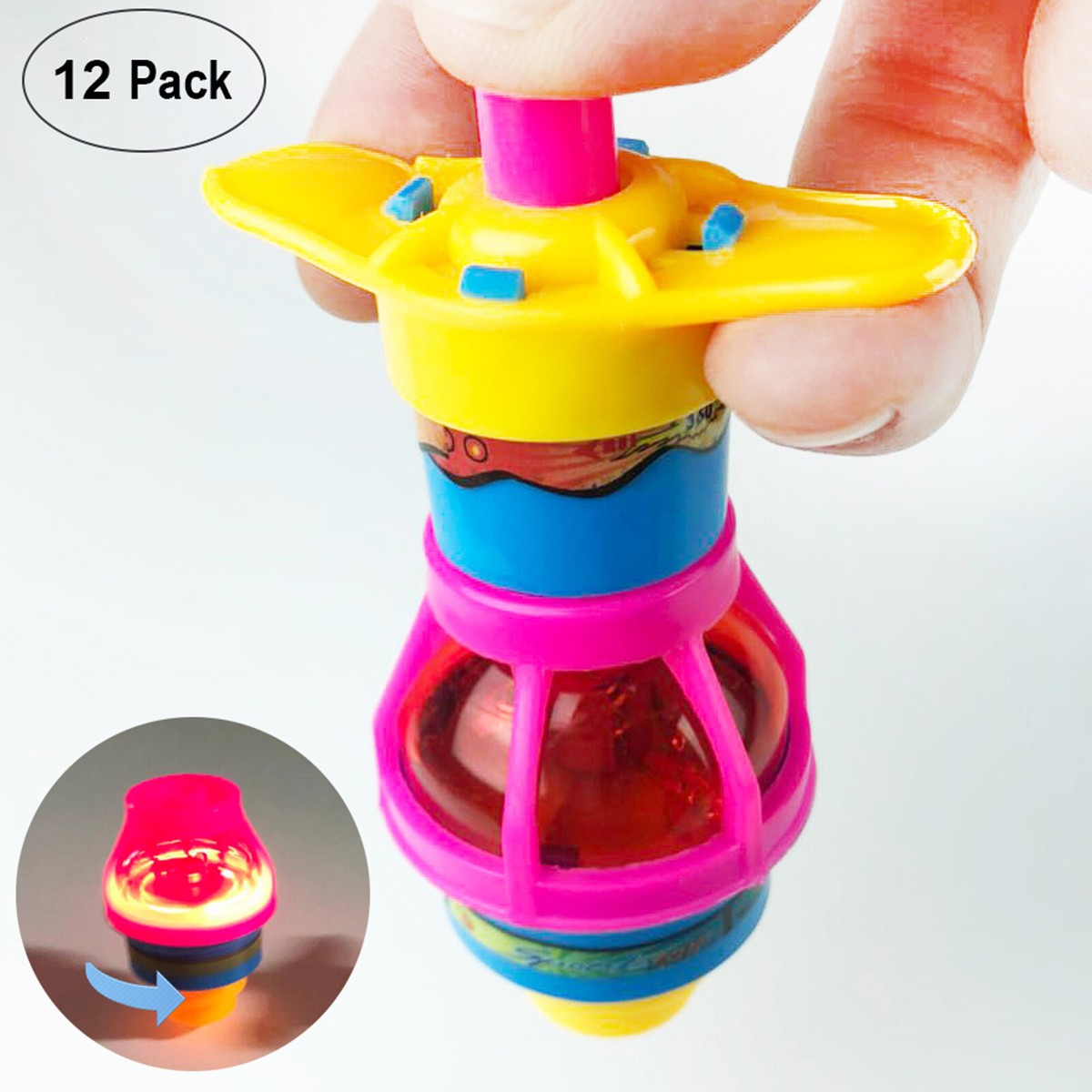 Finger Spinning Top With Lights Amazon.com: IPIDIPI TOYS Light Up