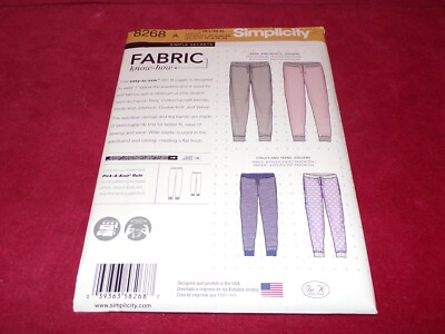 🌹 SIMPLICITY #8268/#D0583-CHILD-TEEN-ADULT EASY TO SEW JOGGER PANTS ...
