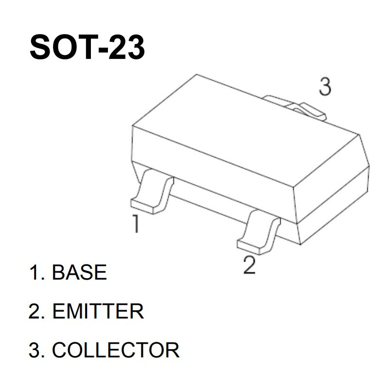 5pcs S8050 J3Y NPN transistors SMD SMT transistor SOT SOT23 SOT-23 UK ...