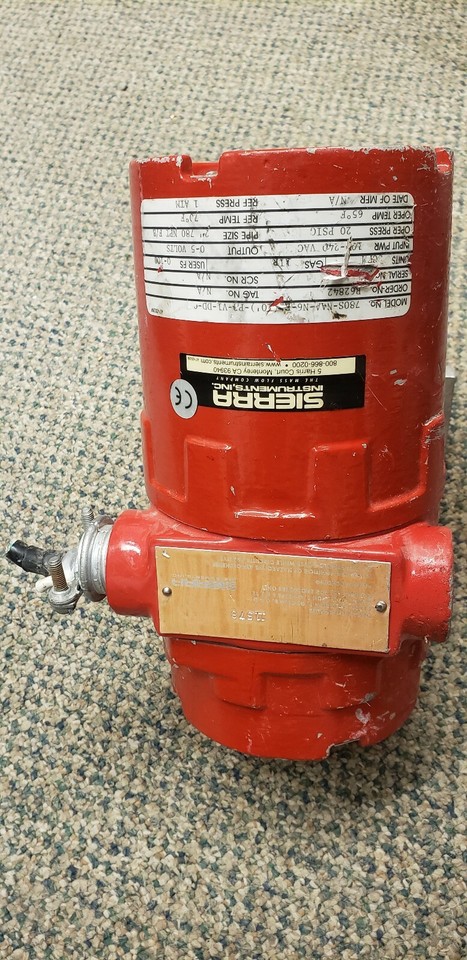 sierra instruments 780S-NAA-N6-B4 In-line Mass Flow Meter Pipe | eBay
