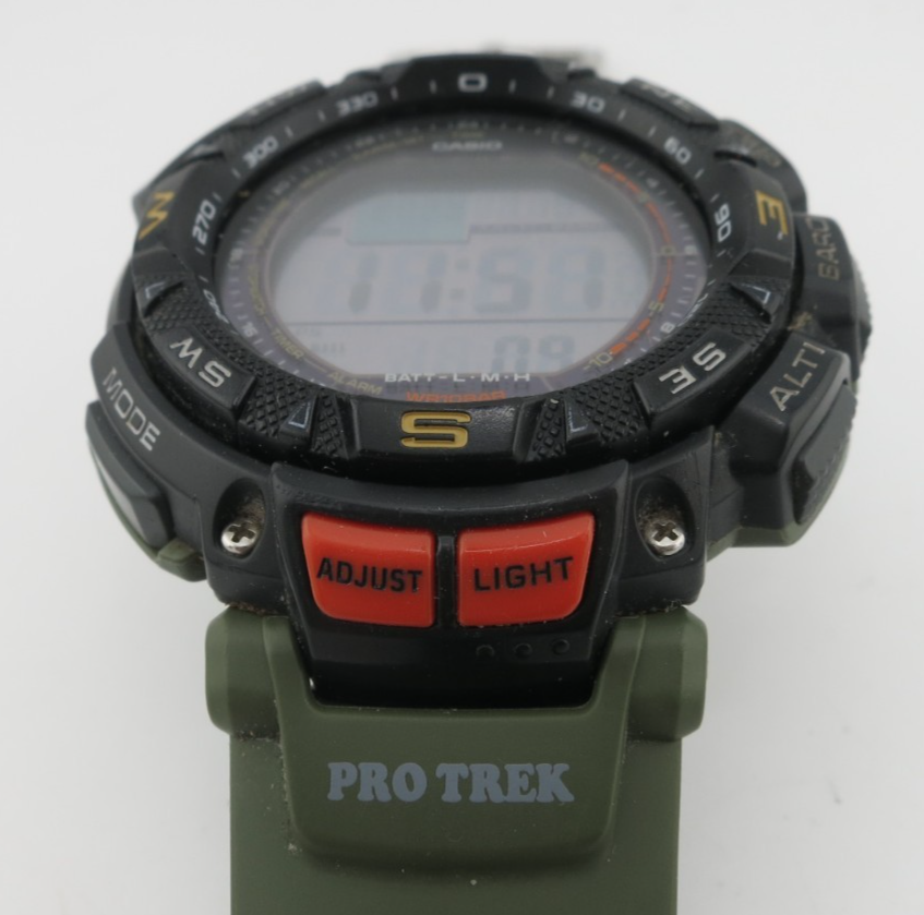 Casio Pro Trek Triple Sensor Digital Watch - PRG-240 / PRG240-3 | eBay