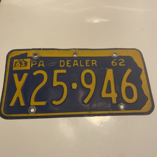 1962 Pennsylvania Dealer License Plate | eBay