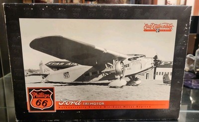 Phillips 66 Ford Tri-Motor ERTL Collectibles Die Cast Plane Airplane | eBay
