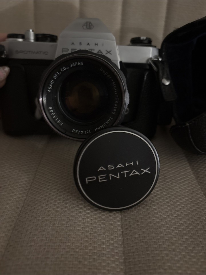 Asahi Pentax MX Silver Spotmatic 35mm Film Camera with Case | eBay