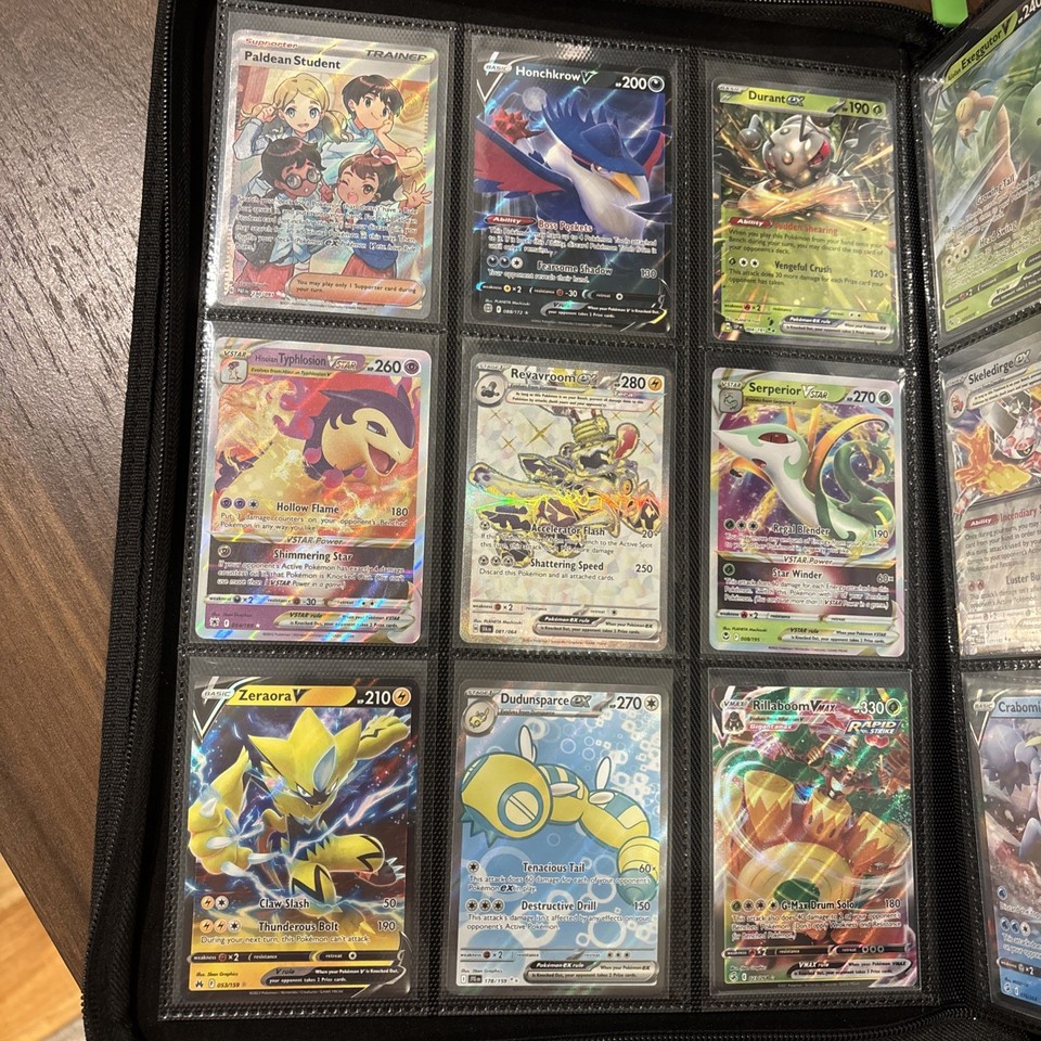 Pokemon Card Binder Collection Lot Charizard ex, Garchomp ex, V And Ex ...